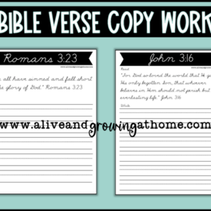 Cursive Handwriting Pack {Bible References}