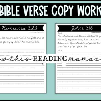 Cursive Handwriting Pack {Bible References}
