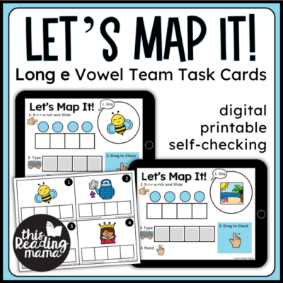 Long e Vowel Team Mapping Cards