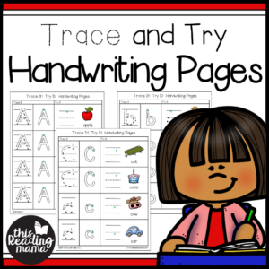 Trace and Try Letter Handwriting Pack